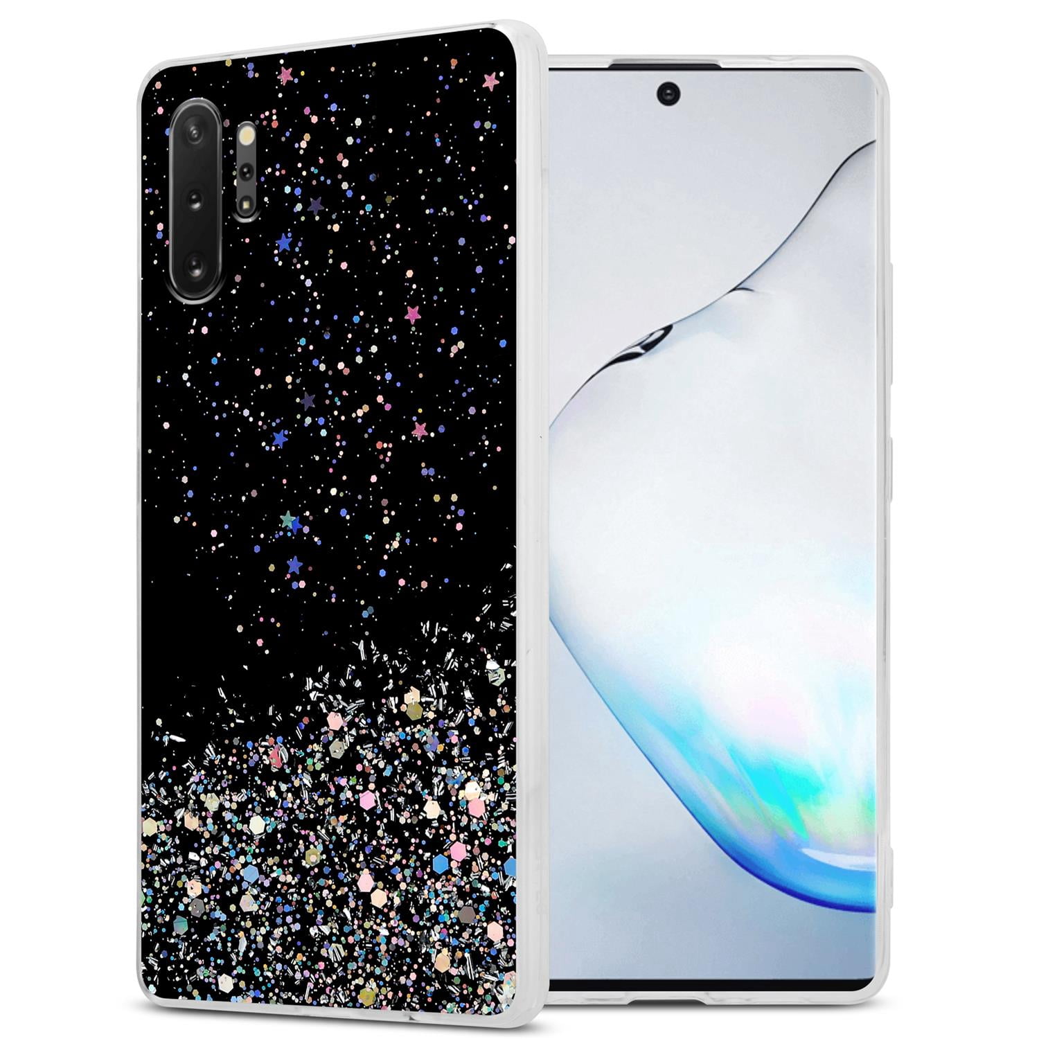 Cadorabo Case for Samsung Galaxy NOTE 10 PLUS in Black with Glitter ...