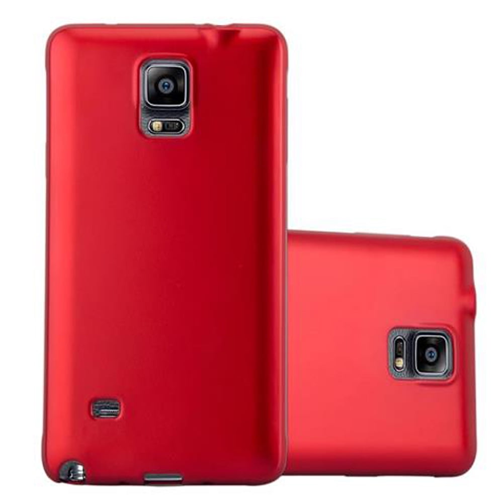 Cadorabo Case for Samsung Galaxy NOTE 4 Cover in METALLIC RED Matt ...