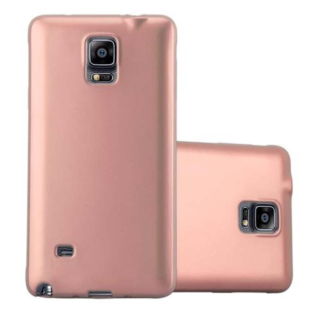 Cadorabo Case for Samsung Galaxy NOTE 4 Cover in METALLIC ROSÉ GOLD ...