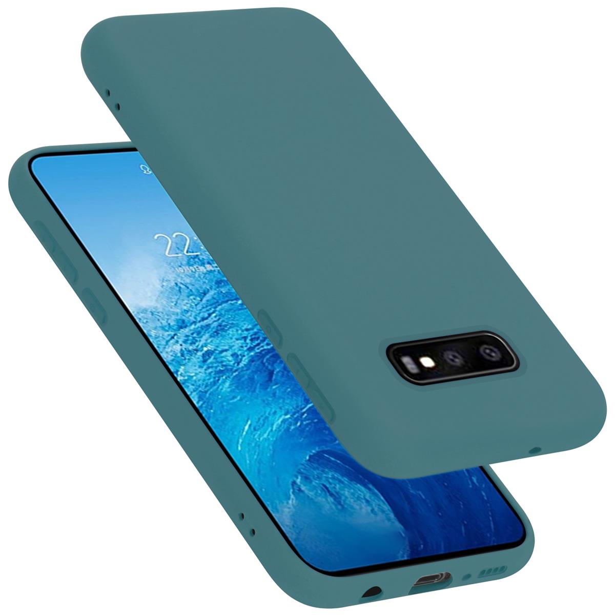 Cadorabo Case for Samsung Galaxy S10e Cover in LIQUID GREEN TPU ...