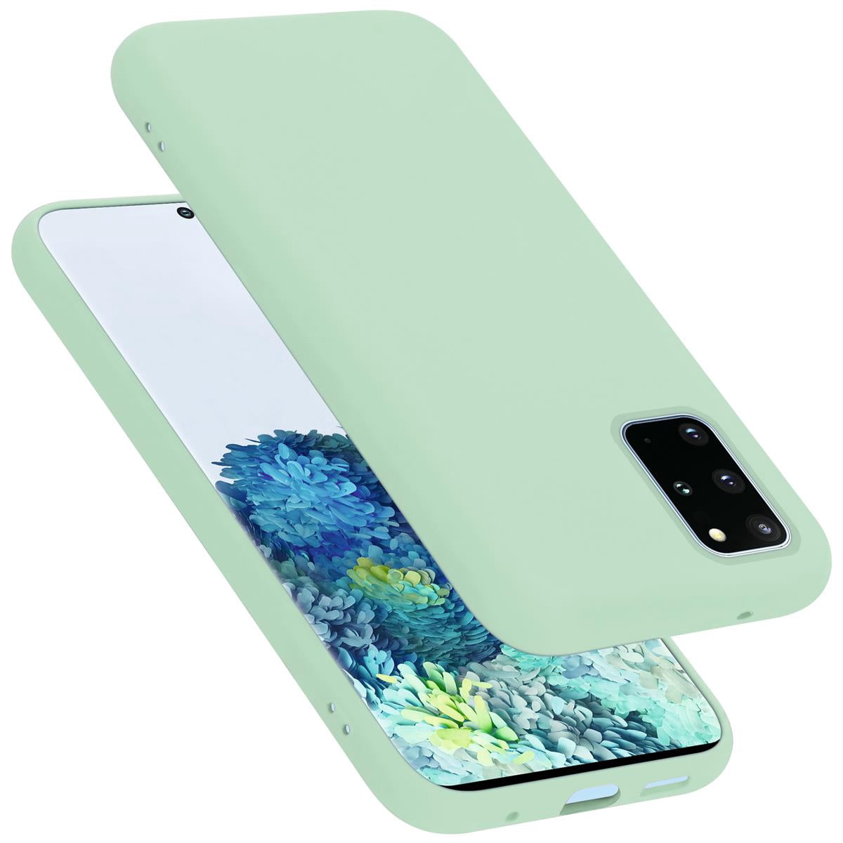 Cadorabo Case for Samsung Galaxy S20 PLUS Cover in LIQUID LIGHT GREEN ...