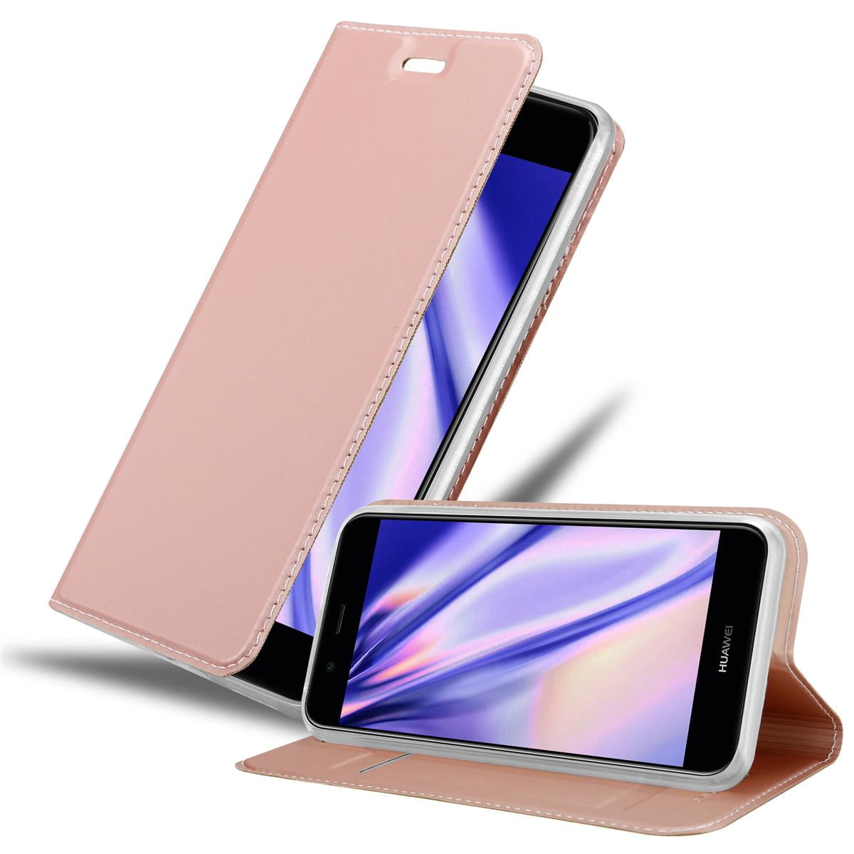 Cadorabo Cover for Huawei NOVA 2 Case in CLASSY ROSÉ GOLD magnetic ...