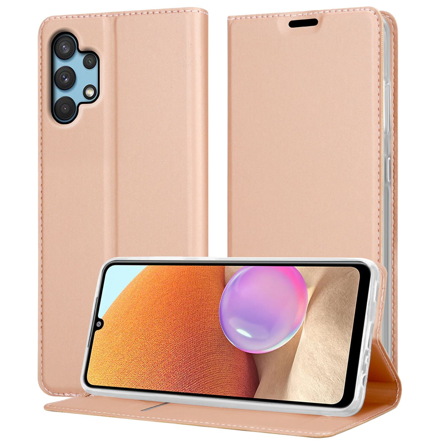 Cadorabo Cover for Samsung Galaxy A32 4G Case in CLASSY ROSÉ GOLD ...