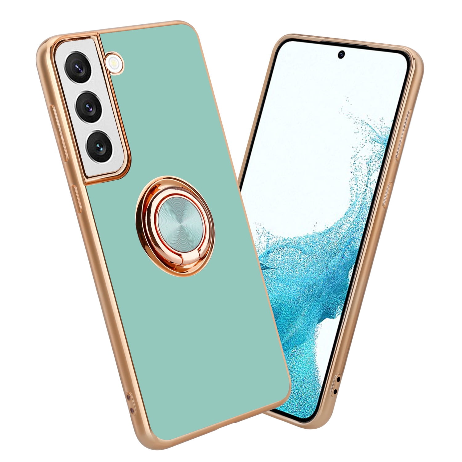 Cadorabo Cover for Samsung Galaxy S21 PLUS Case in Glossy Turquoise ...