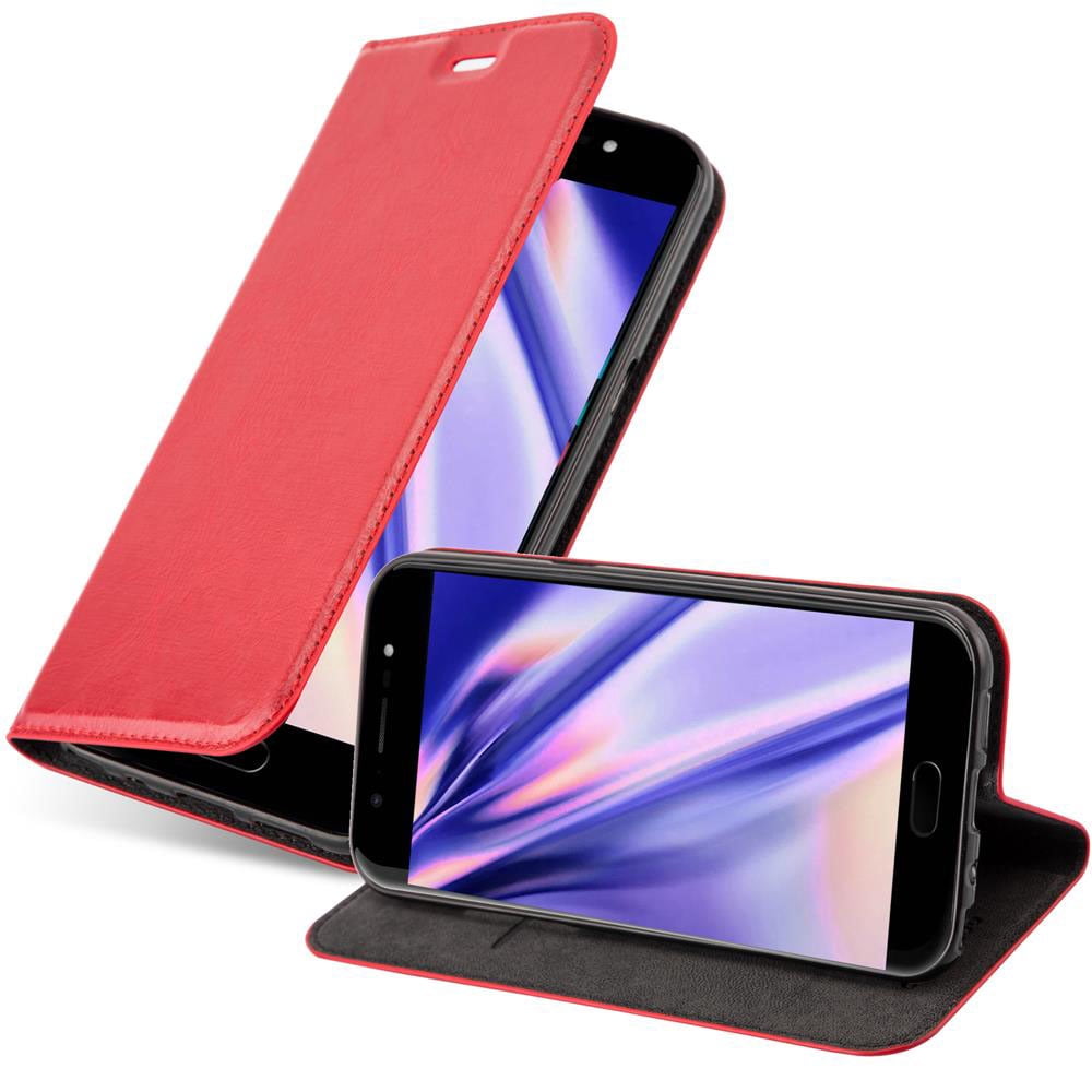 Cadorabo Cover for WIKO U FEEL LITE Case in APPLE RED with magnetic ...