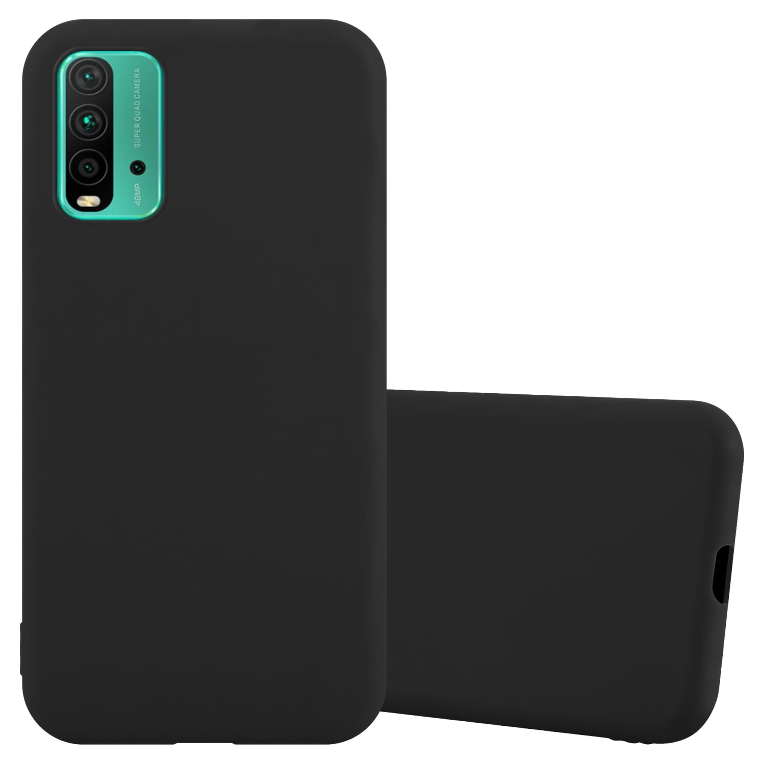 Cadorabo Cover for Xiaomi RedMi 9T / POCO M3 Case in CANDY BLACK TPU ...