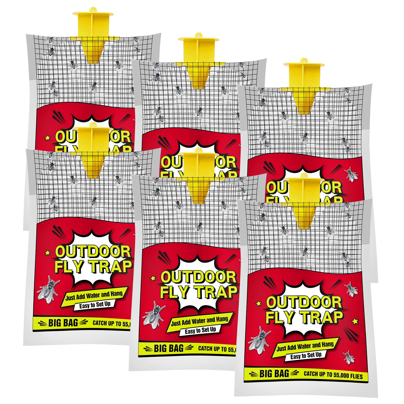 Cadorabo Fly Traps Outdoor-6 Traps- Horse Fly Trap- Fly Traps Outdoor ...