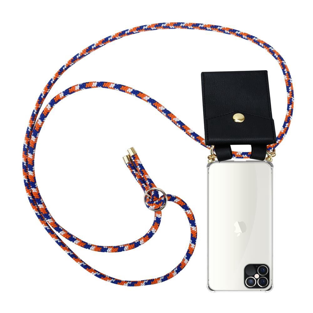 Cadorabo Phone Chain for Apple iPhone 12 / 12 PRO Case in ORANGE BLUE ...