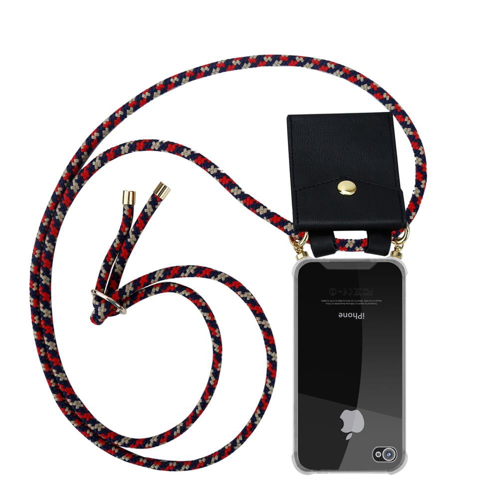 Cadorabo Phone Chain for Apple iPhone 4 / 4S Case in RED BLUE YELLOW ...