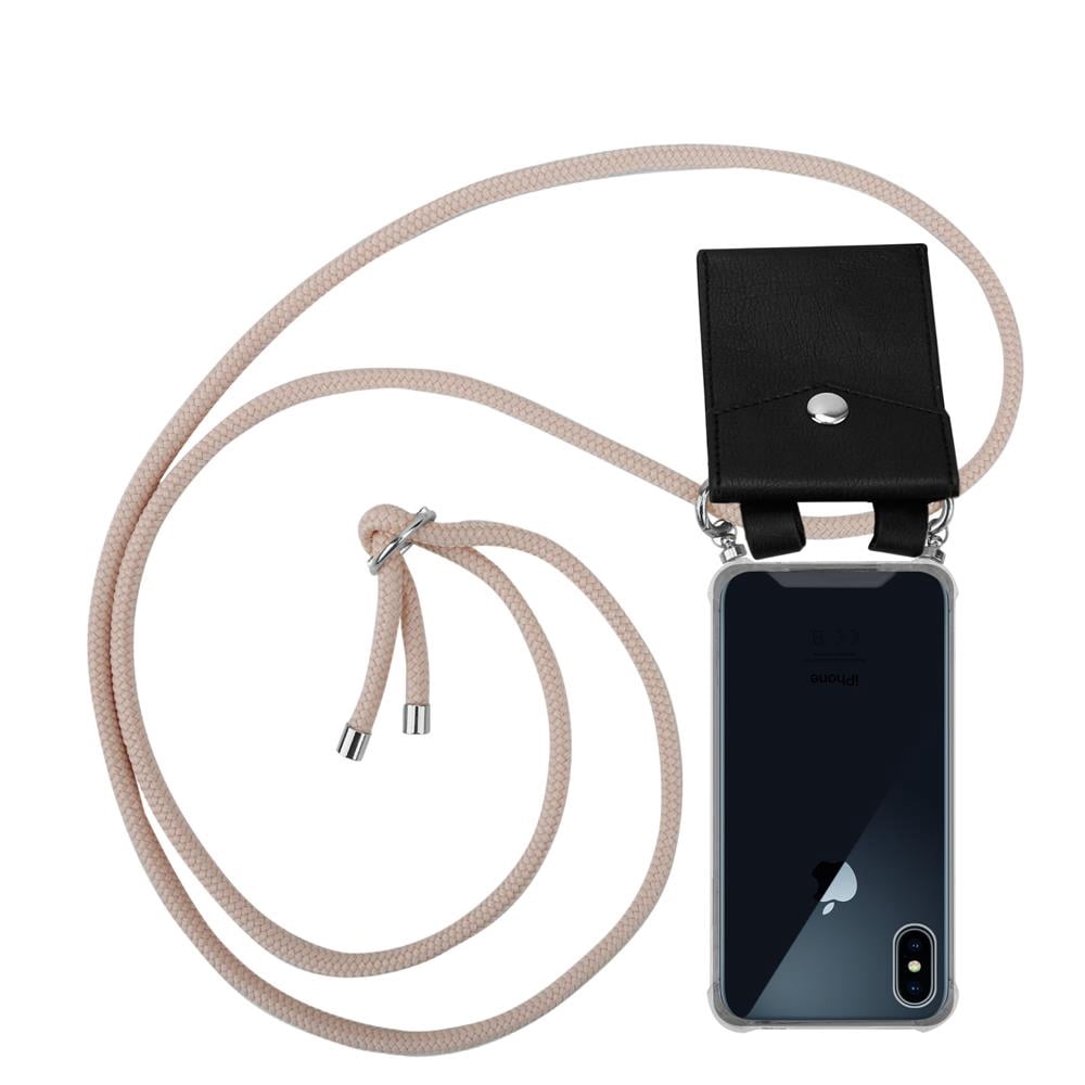 Cadorabo Phone Chain for Apple iPhone XS MAX Cover in PEARLY ROSEGOLD ...
