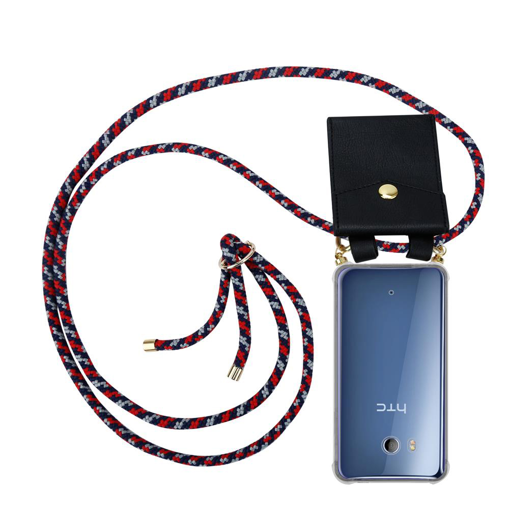Cadorabo Phone Chain for HTC OCEAN / U11 Case in RED BLUE WHITE with ...