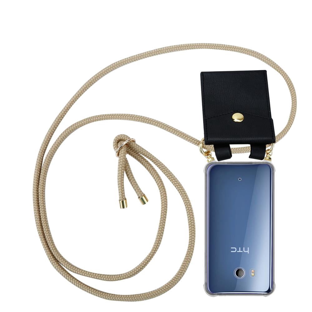 Cadorabo Phone Chain for HTC OCEAN / U11 Case in SHINY BROWN with ...