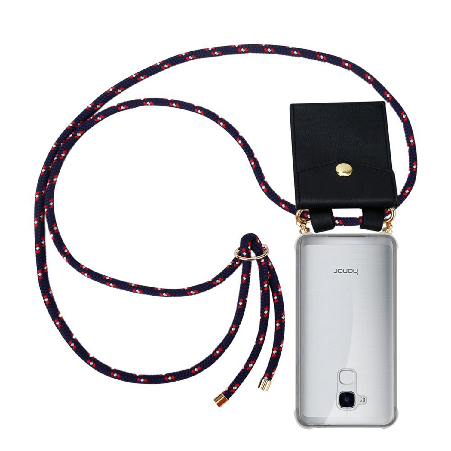 Cadorabo Phone Chain for Honor 5C Case in BLUE RED WHITE DOTS with ...