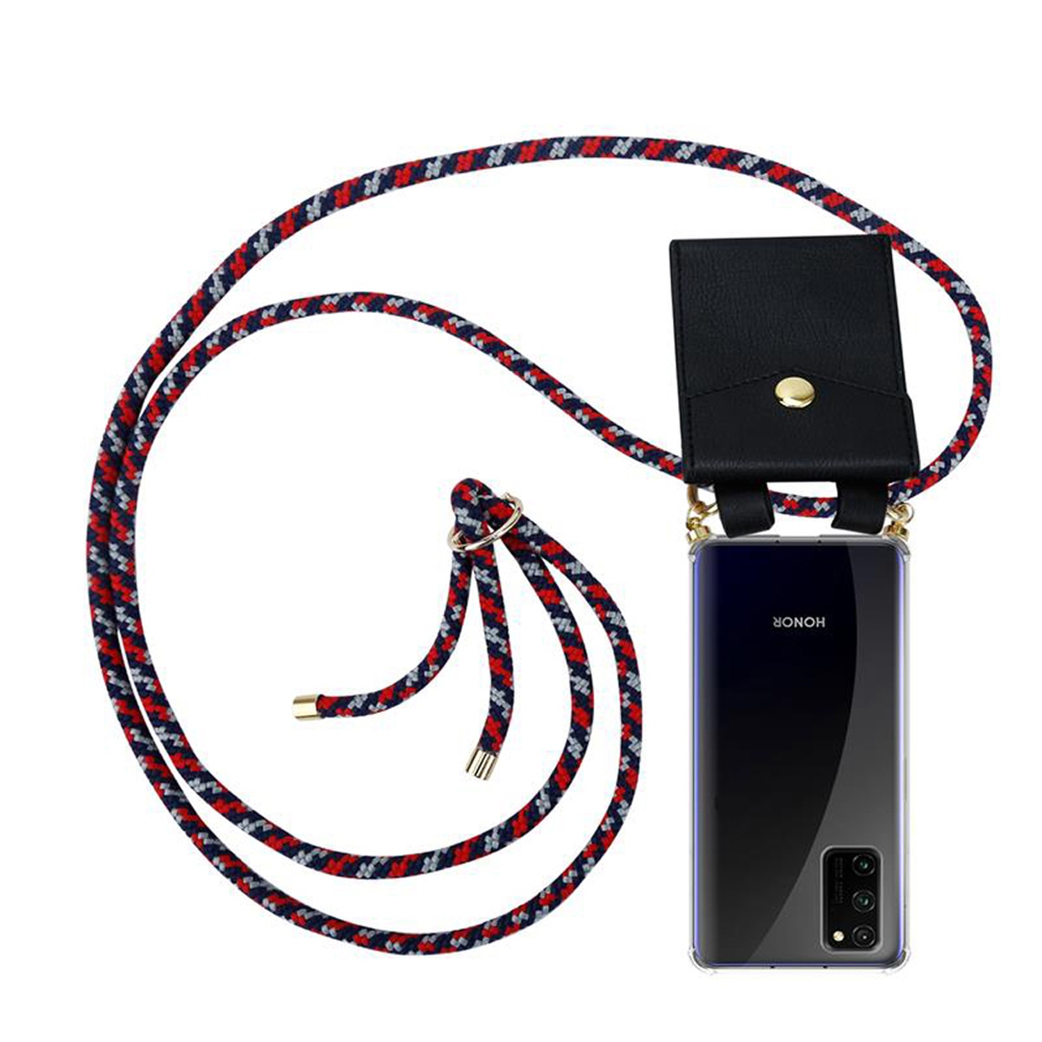 Cadorabo Phone Chain for Honor View 30 PRO Case in RED BLUE WHITE with ...