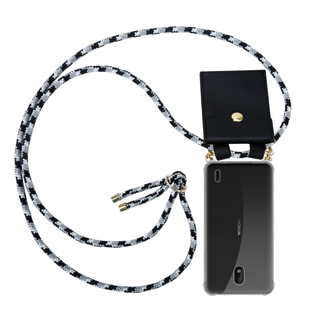 Cadorabo Phone Chain for Nokia 1 PLUS Case in BLACK CAMOUFLAGE with ...
