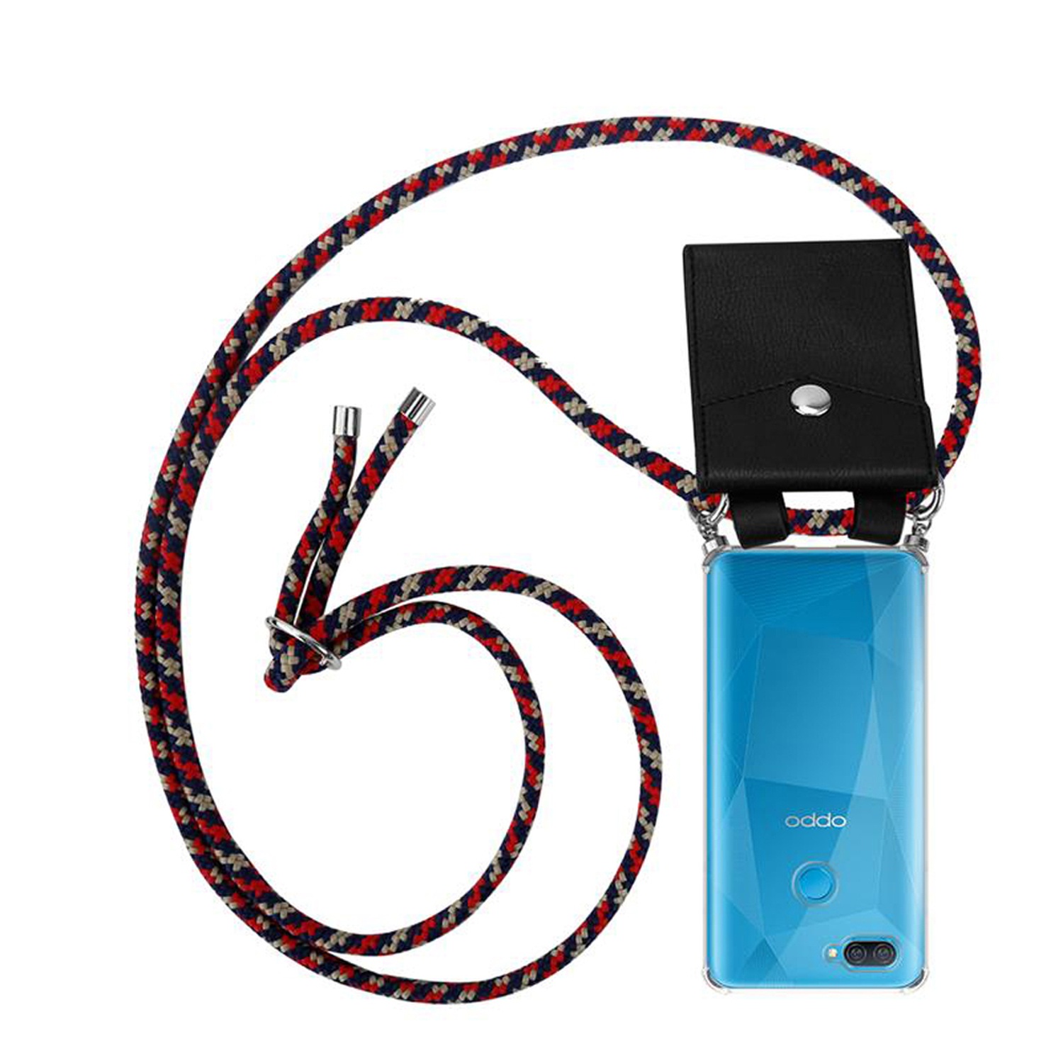 Cadorabo Phone Chain for Oppo A12 Cover in RED BLUE YELLOW with ...