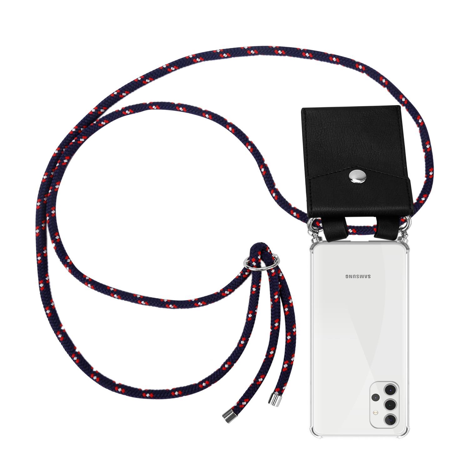 Cadorabo Phone Chain for Samsung Galaxy A32 5G Cover in BLUE RED WHITE ...