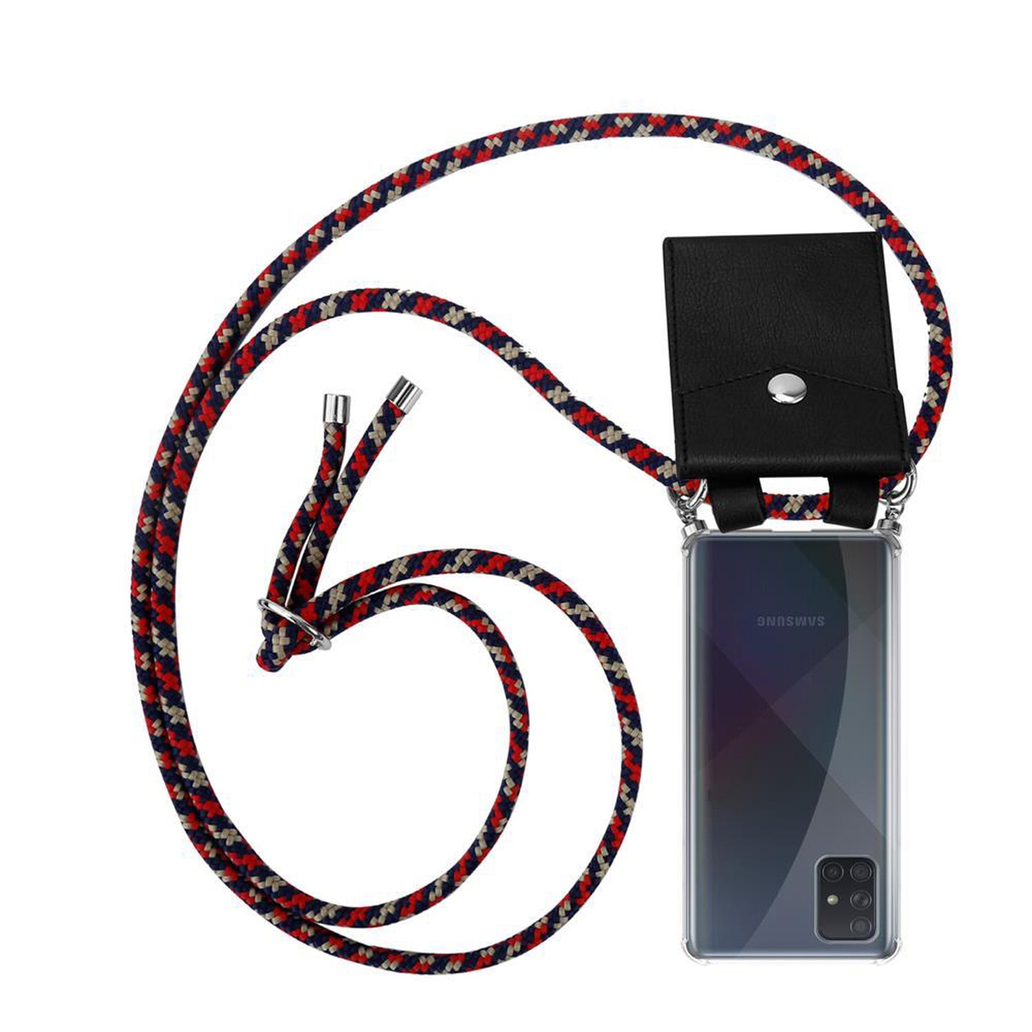 Cadorabo Phone Chain for Samsung Galaxy A51 4G / M40s Cover in RED BLUE YELLOW with detachable ...