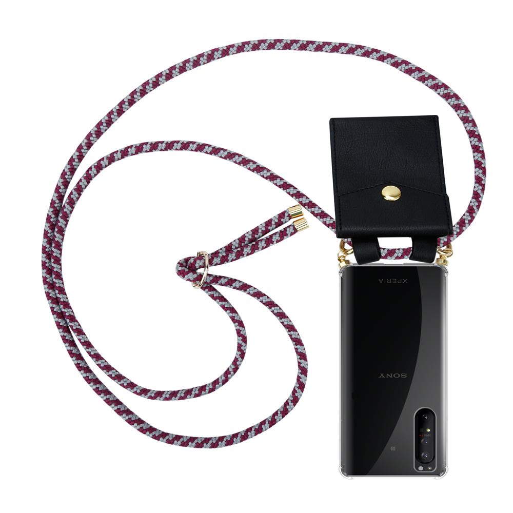 Cadorabo Phone Chain for Sony Xperia 1 II Case in RED WHITE with ...