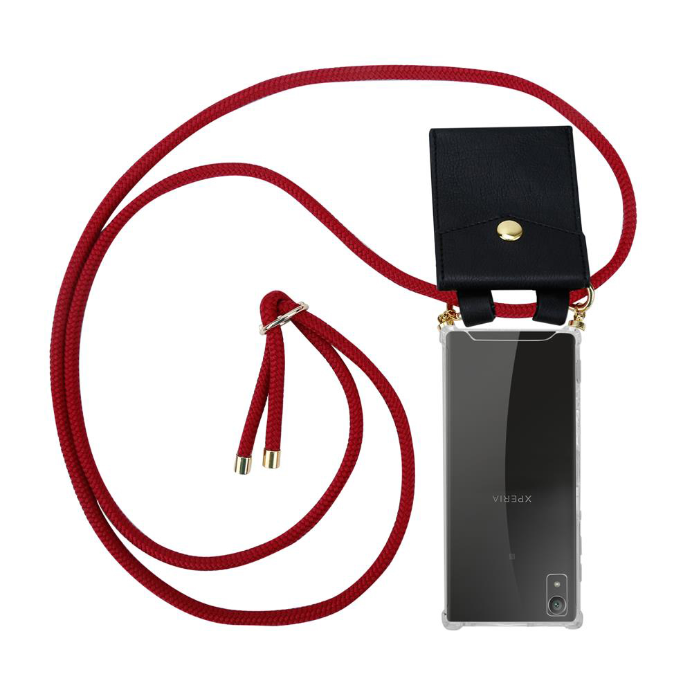 Cadorabo Phone Chain for Sony Xperia XA1 Case in RUBY RED with ...