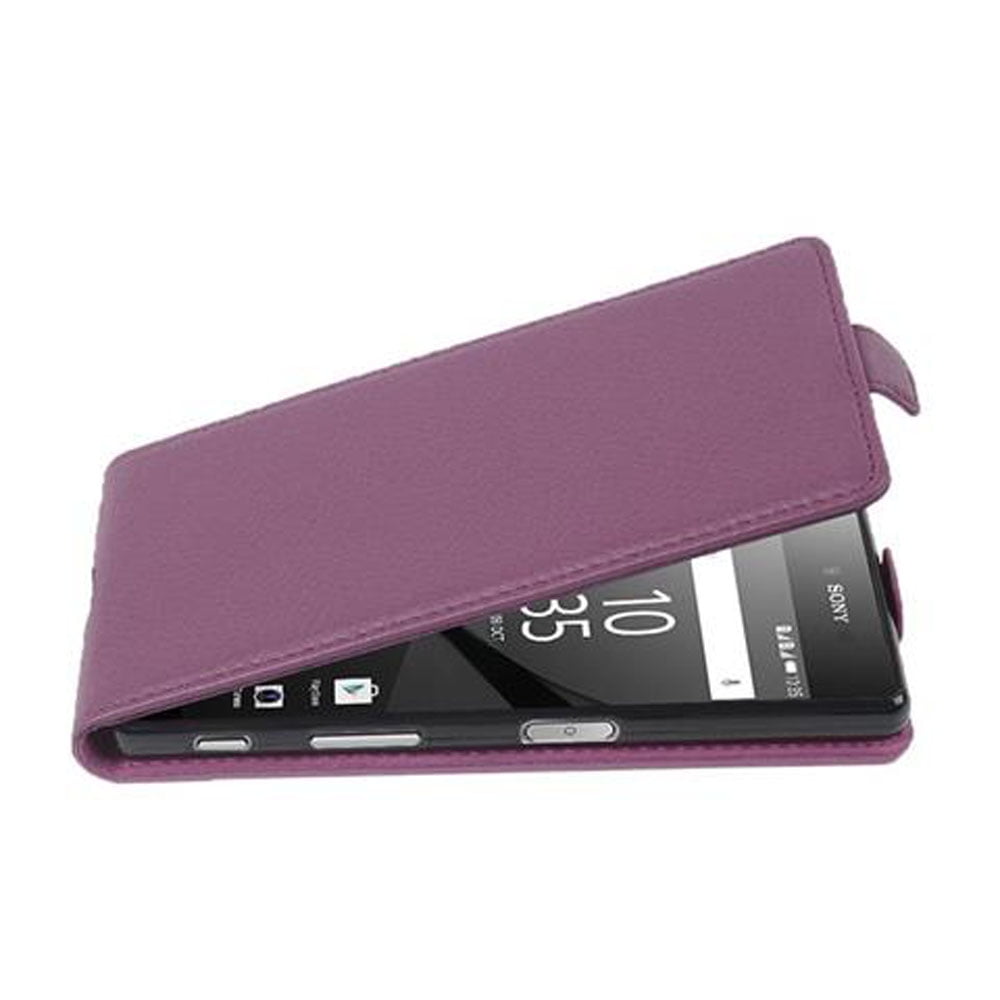 Cadorabo Protective Cover for Sony Xperia Z5 Flip Case in PASTEL PURPLE ...