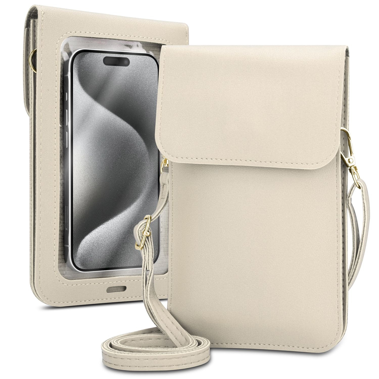 Cadorabo Shoulder Bag Case for ZTE Nubia Z17S Cover in WHITE Handbag - Walmart.com