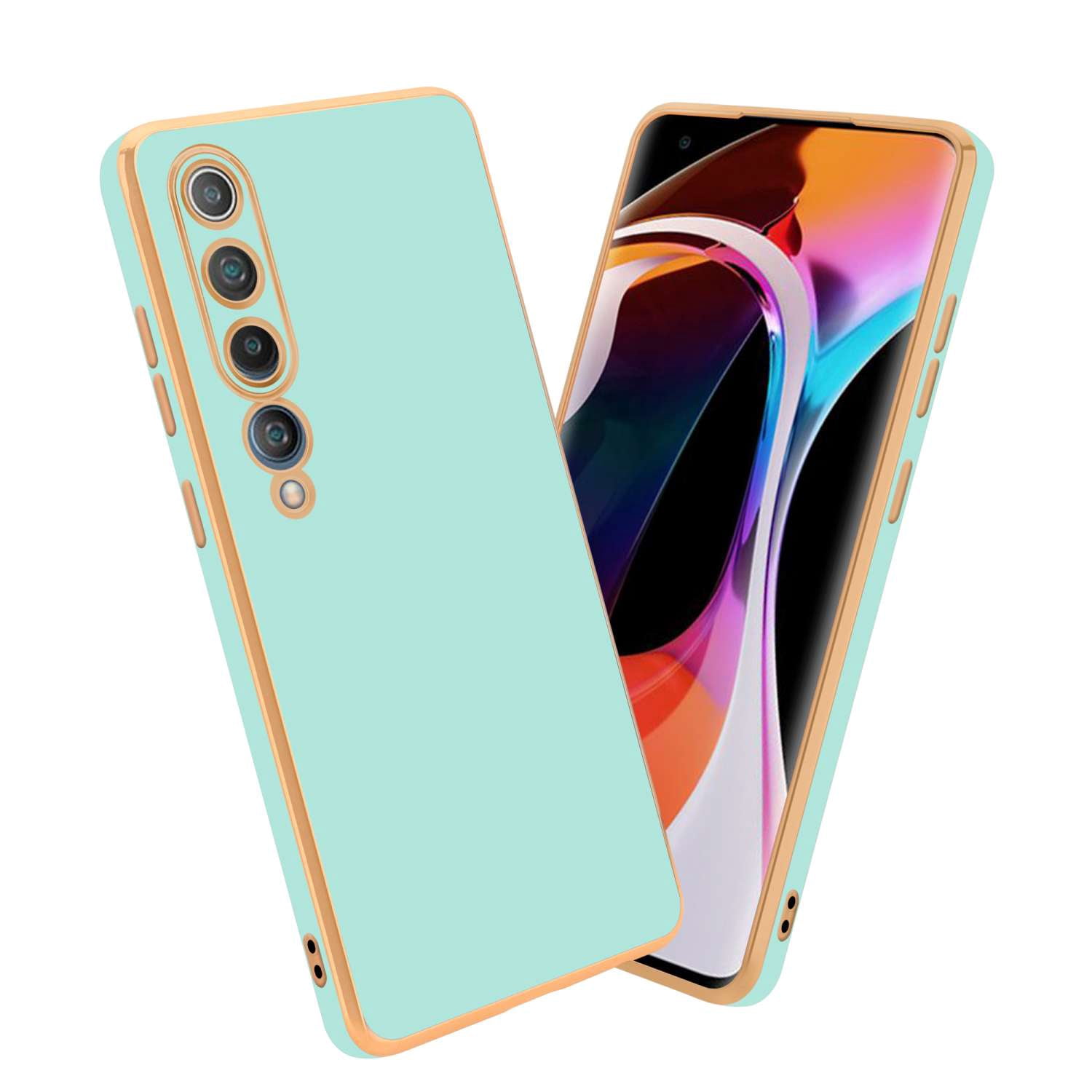 Cadorabo TPU Case for Xiaomi Mi 10 / Mi 10 PRO in Glossy Mint Green ...