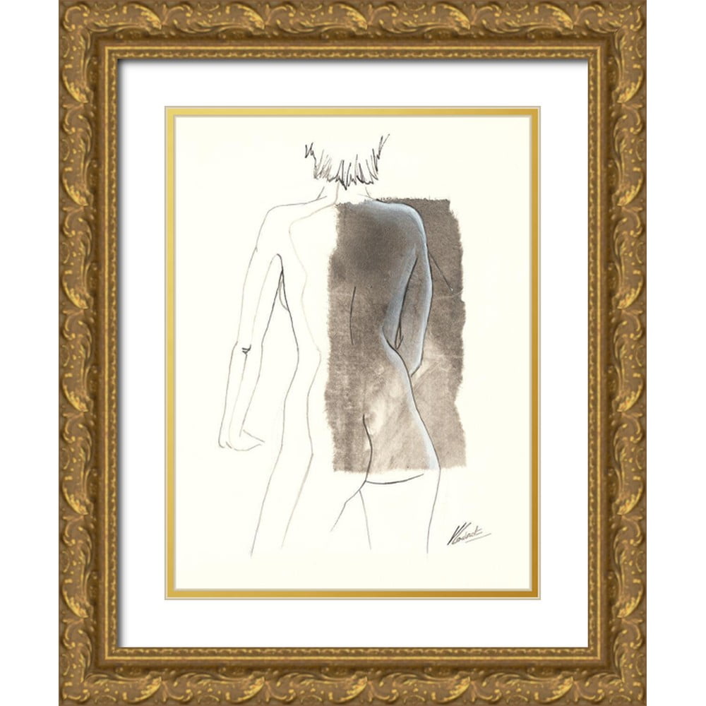 Cadoret, Virginie 19x24 Gold Ornate Wood Framed with Double Matting ...