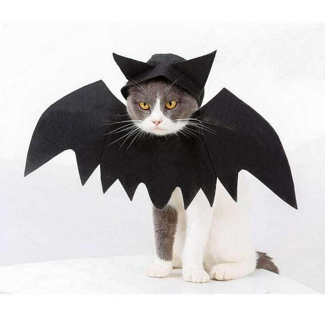 Cadorn 1 PCS Halloween Pet Bat Wing Costume, Lightweight Soft Cloth Bat ...