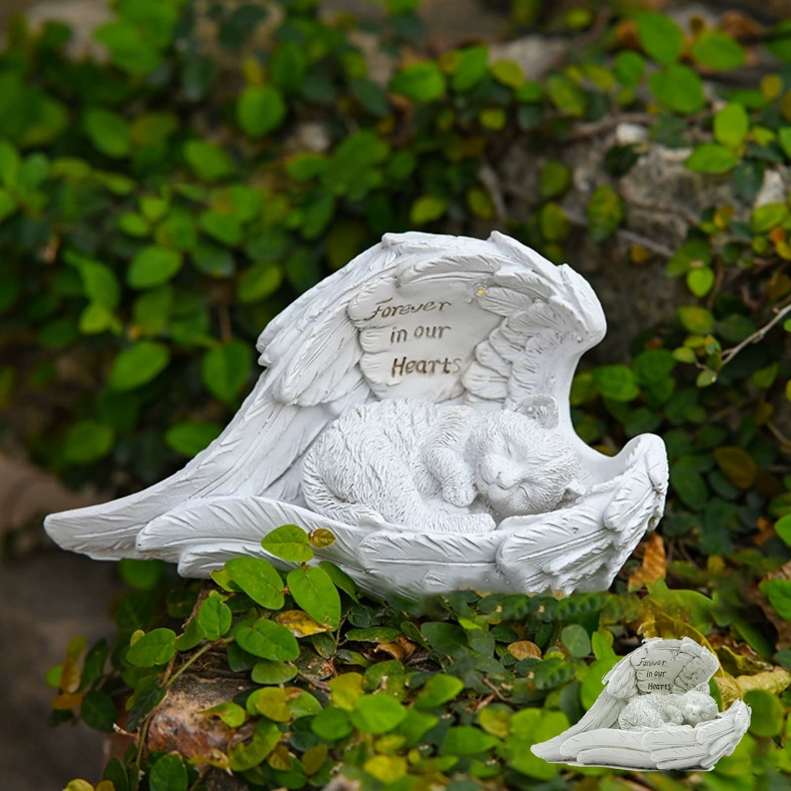 Cadorn 1 PCS Solar Angel Pet Memorial Stone, Solar-Powered Grave Marker ...