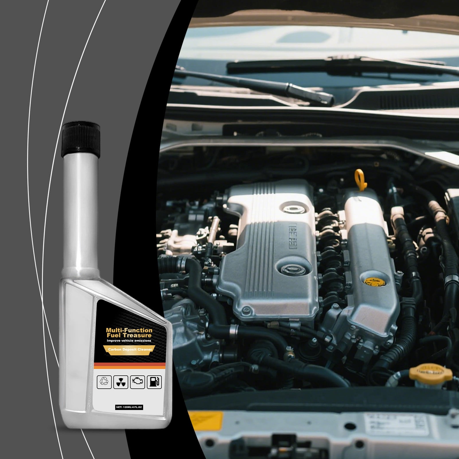 Cadorn 120ml Gasoline Fuel System Cleaner - Complete Engine Treatment ...