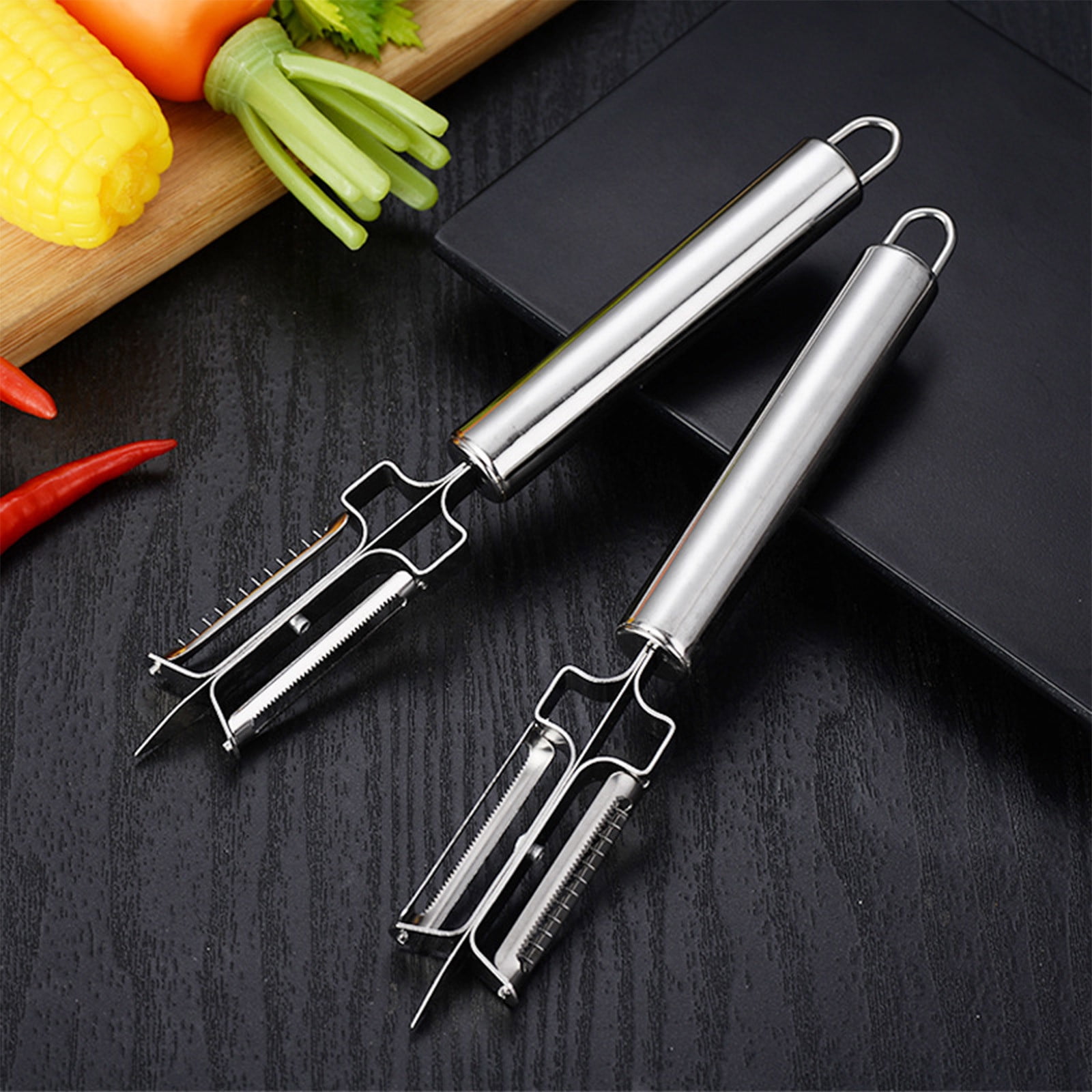 Cadorn 1PCS Dual-Sided Stainless Steel Peeler, Sharp Blade Vegetable ...
