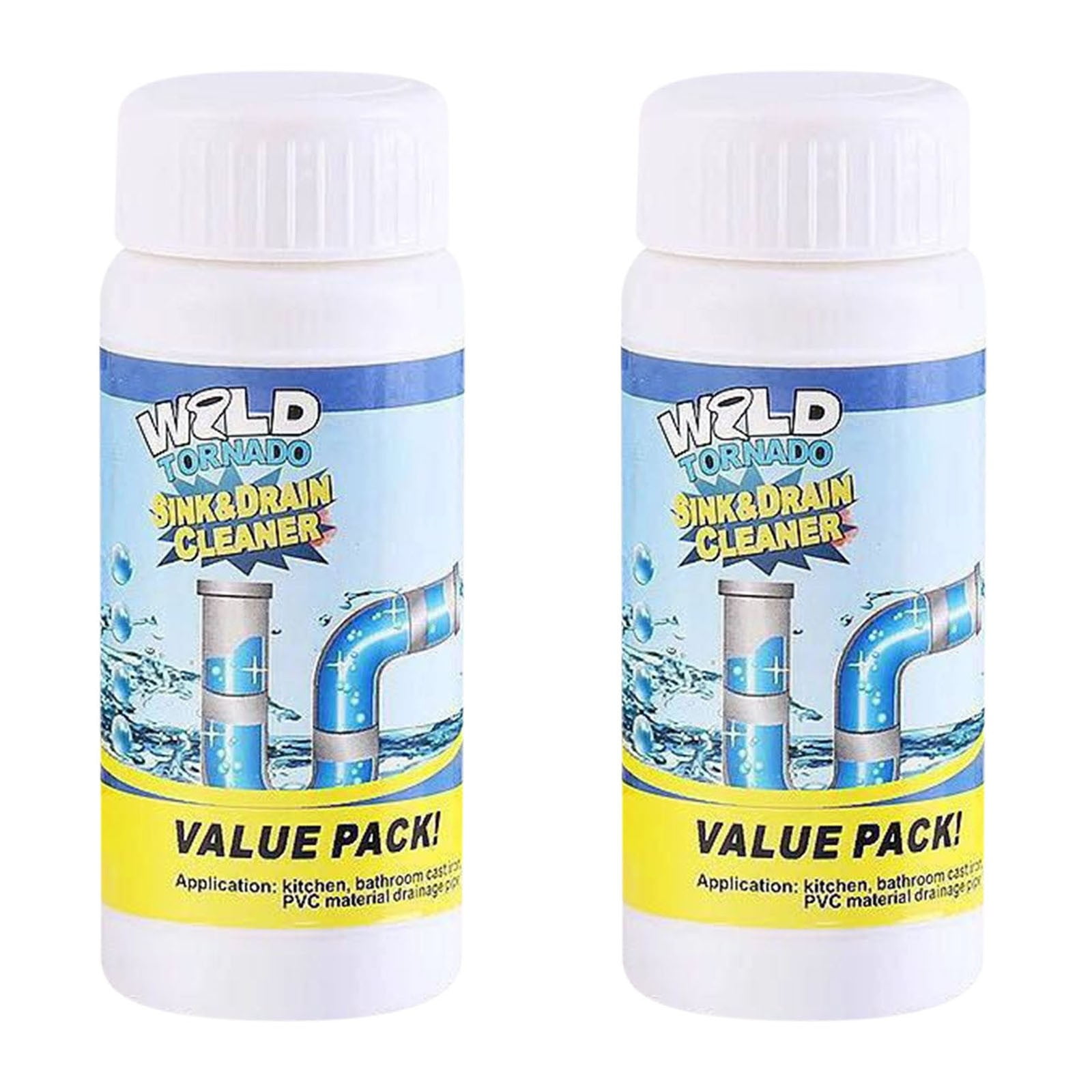 Cadorn 2 PCS Fast Foam Toilet & Pipe Cleaner - Enzyme - Based Drain ...