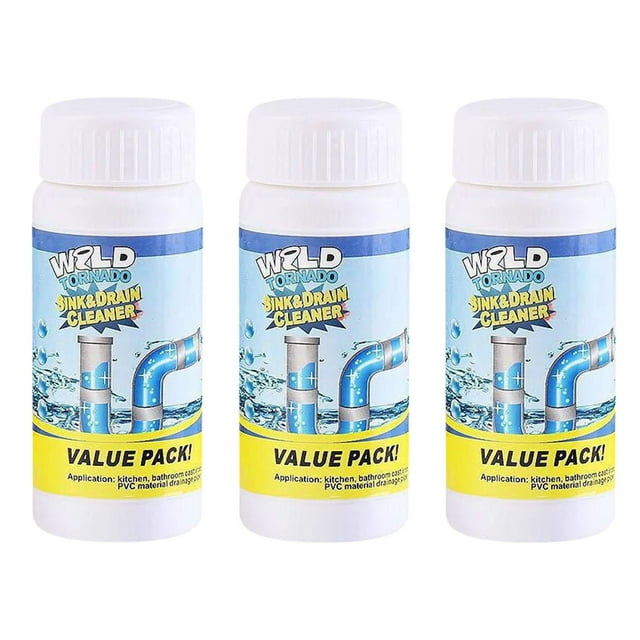 Cadorn 3 PCS Fast Foam Toilet & Pipe Cleaner - Enzyme - Based Drain ...