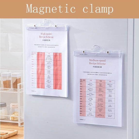Cadorn Acrylic Transparent Magnetic Clips, 10 - Piece Set for Documents ...