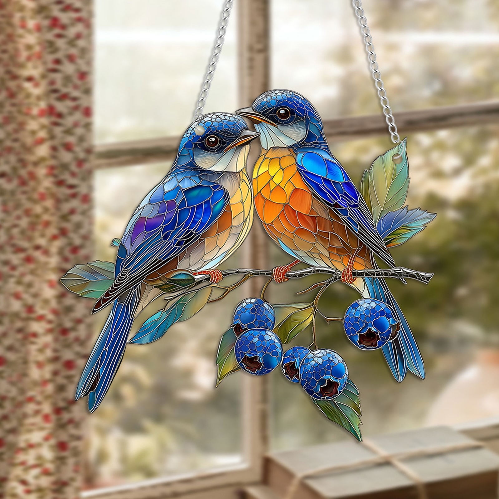 Cadorn Blue Hummingbird 2D Wall & Window Decor - Charming Home Accent - Walmart.com