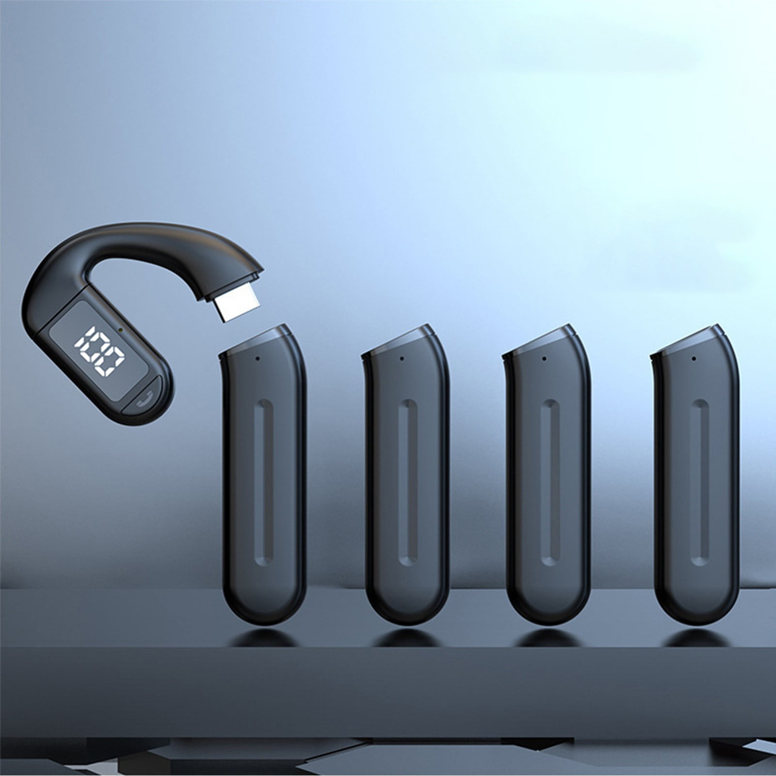 Cadorn Bluetooth Headset V5.5 with 3 Replaceable Batteries – Ear - hook ...
