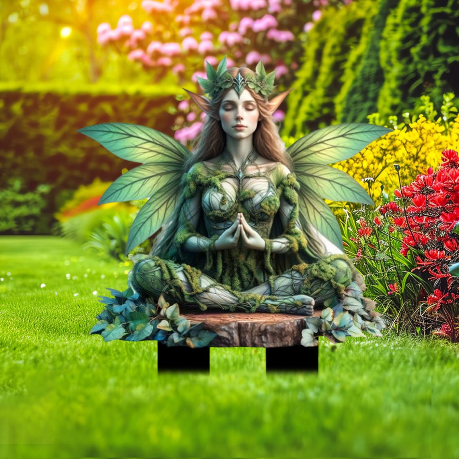 Cadorn Bohemian Style Acrylic Garden Stakes with Fairies and ...