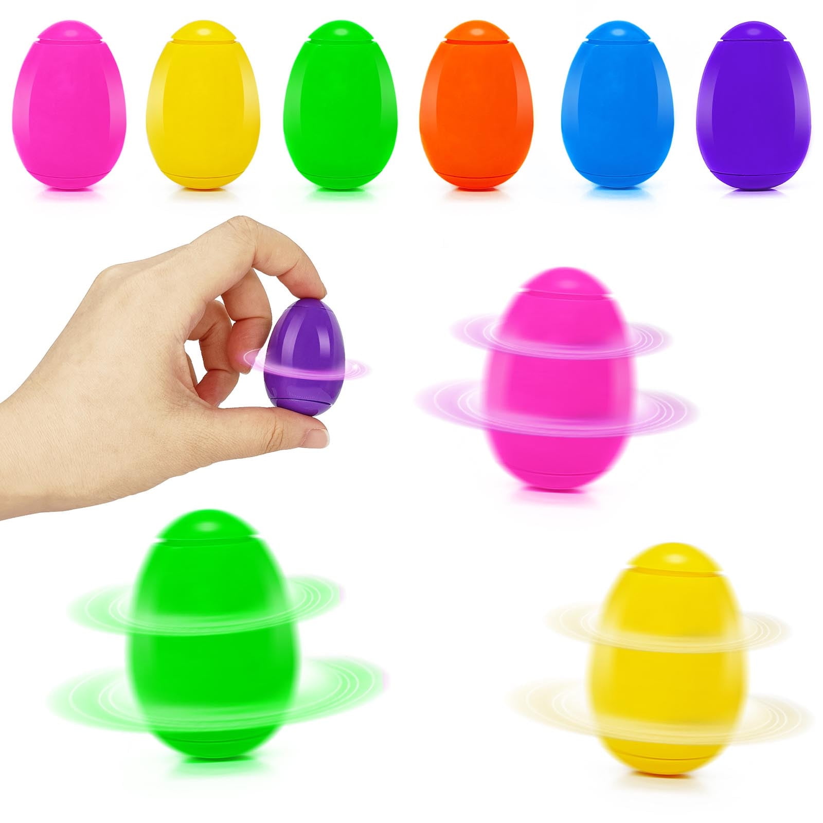 Cadorn Easter Finger Spinning Eggs, Random Colors, Fun Fidget Toys for ...
