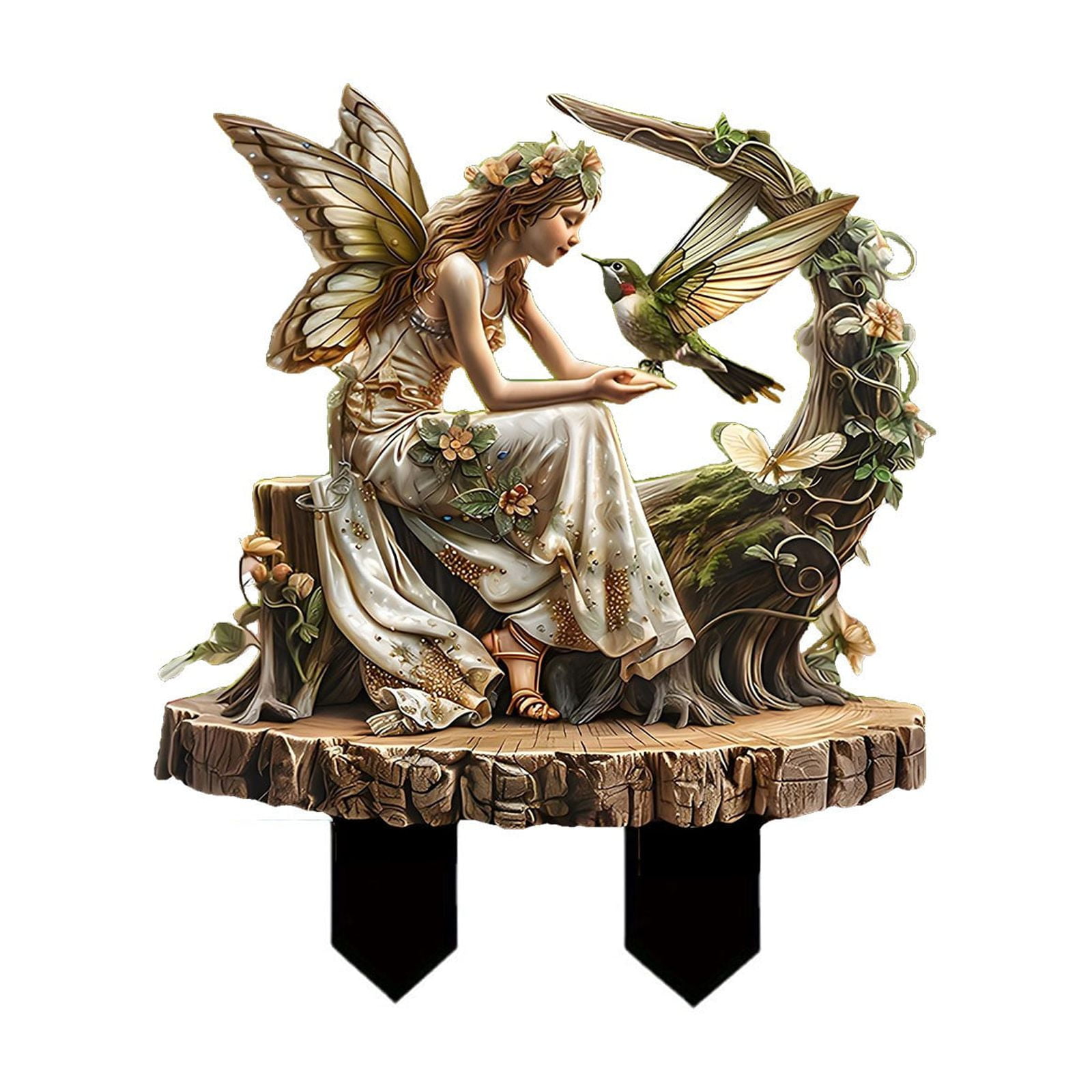 Cadorn Enchanted Hummingbird Garden Stake - Colorful Courtyard Ground ...