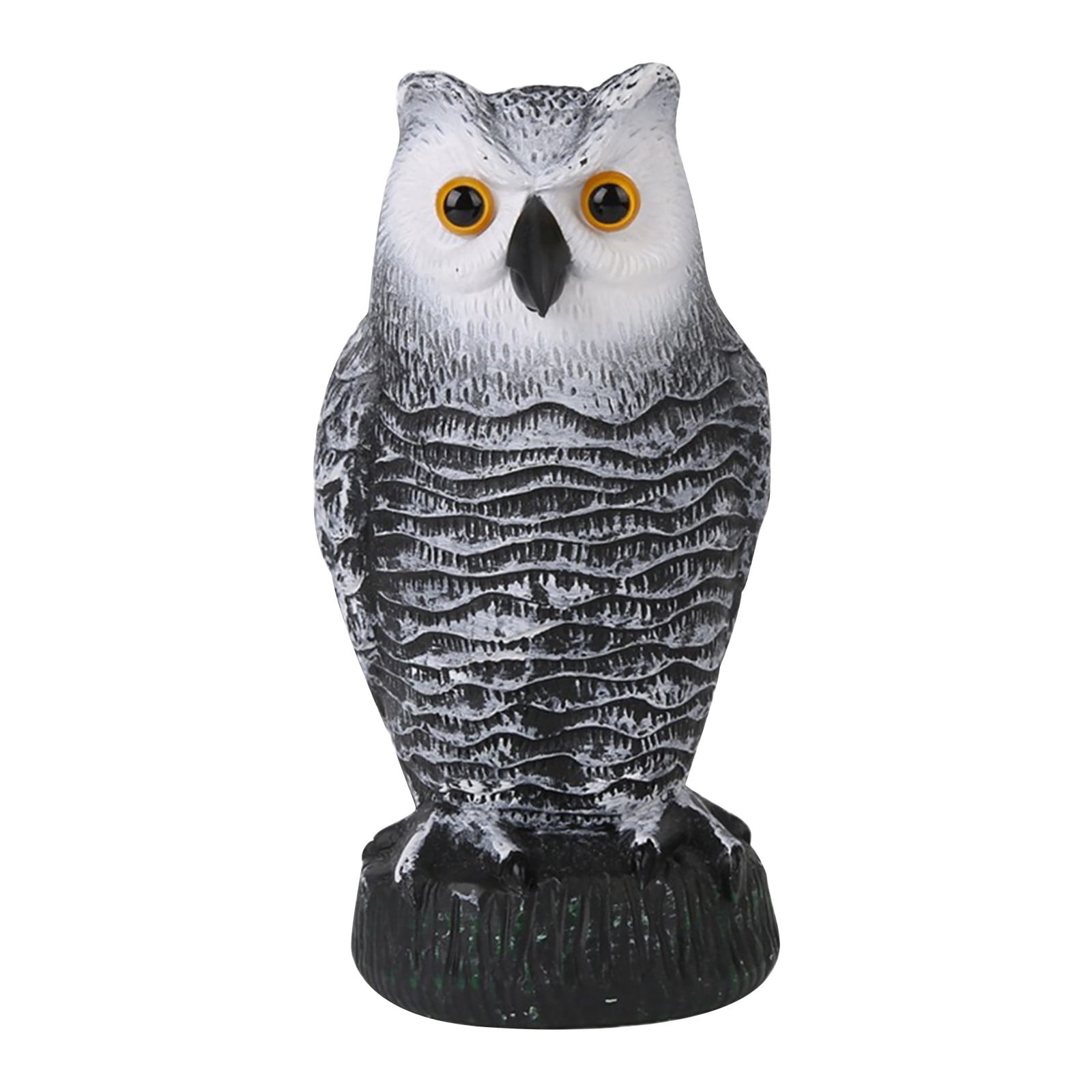 Cadorn Fake Owl Bird Scarecrow Decoy - Plastic Bird Deterrent & Outdoor ...
