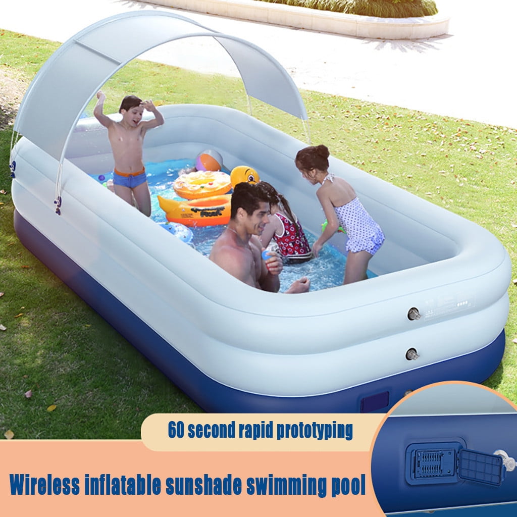 Cadorn Inflatable Family Swimming Pool – Portable Above-Ground Blow-Up ...