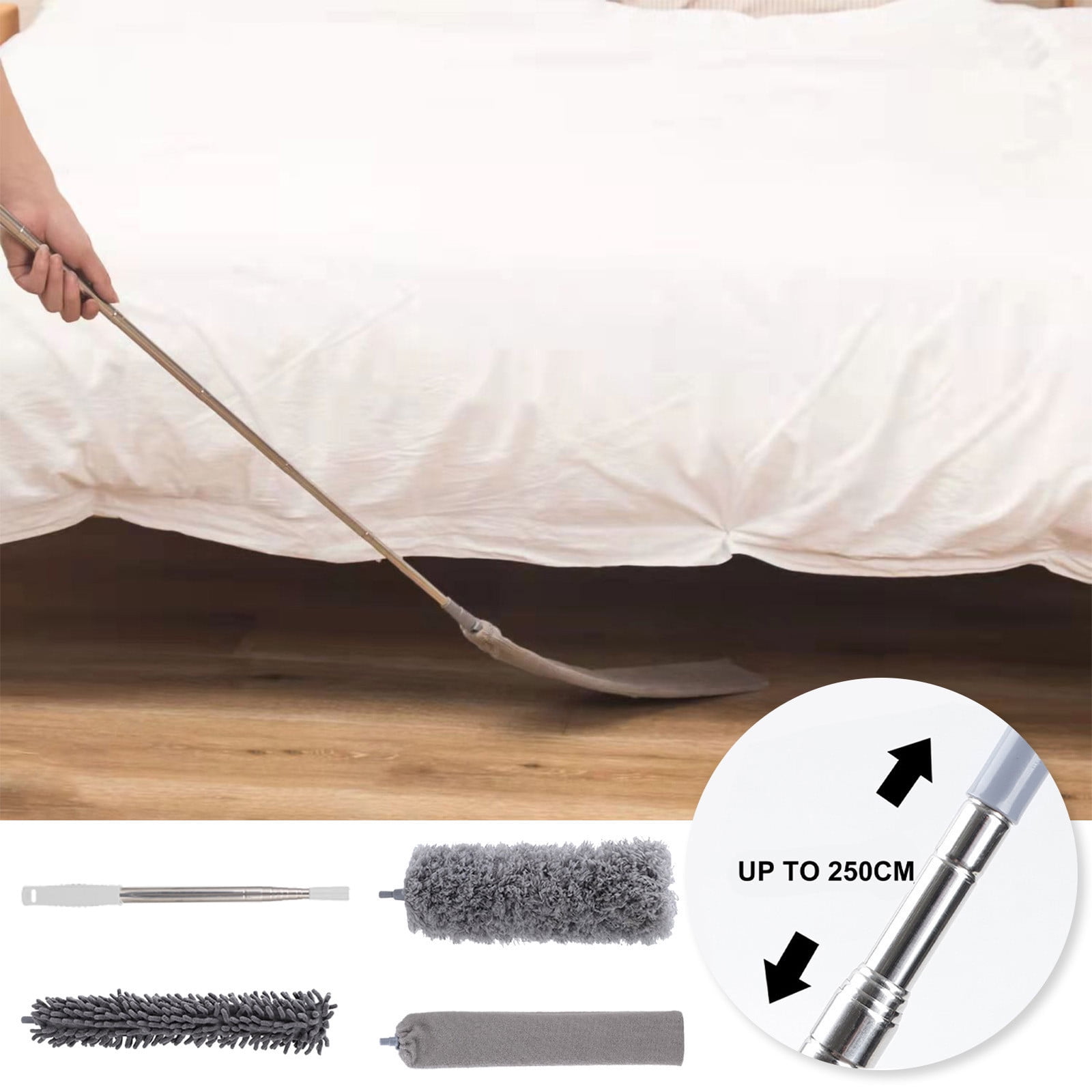 Cadorn Multi-Head Feather Duster with Extended & Thickened Telescopic ...