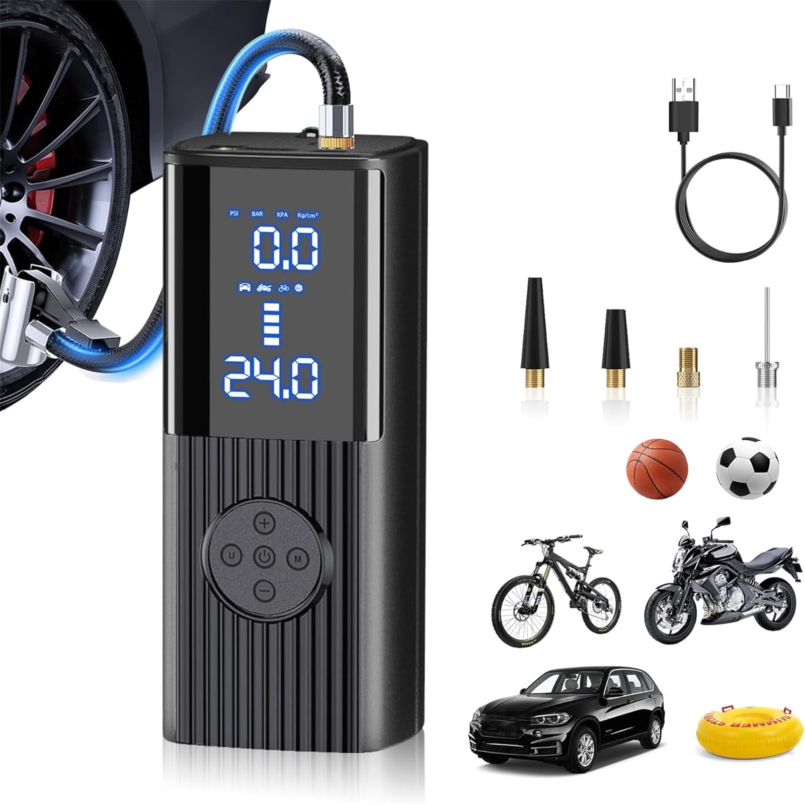 Cadorn Multifunctional Intelligent Car Inflator Pump with 22 - Cylinder ...