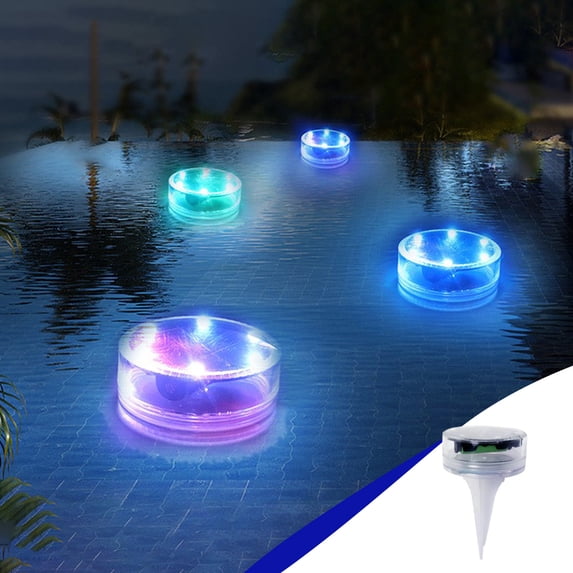 Cadorn New Solar Submersible LED Light - Remote Control Floating ...