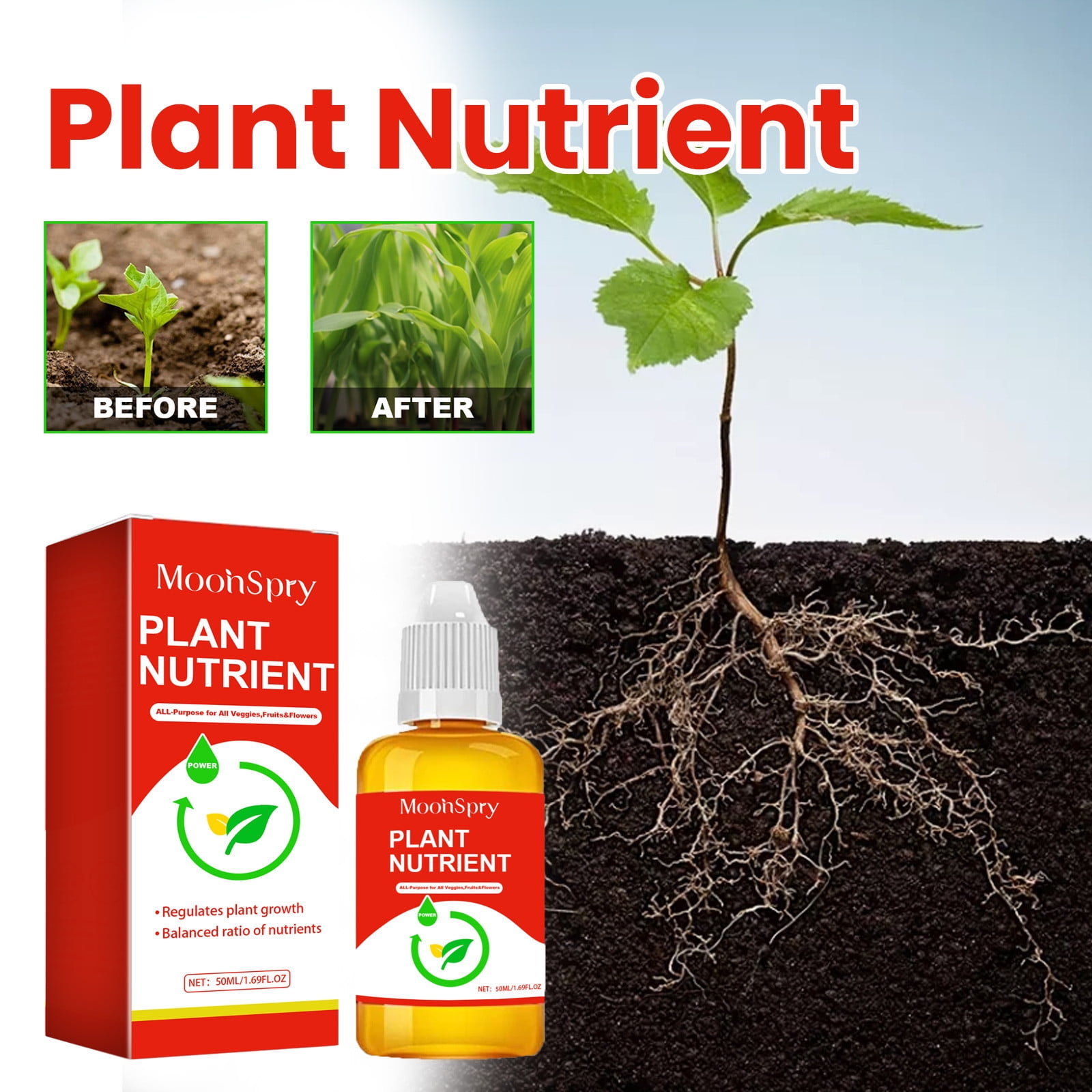 Cadorn Plant Rooting Vitalizer & Growth Solution: Root Boost & Plant ...