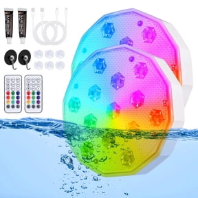 Merkury Innovations HGLO Floating LED Prism Pool Light with Color ...
