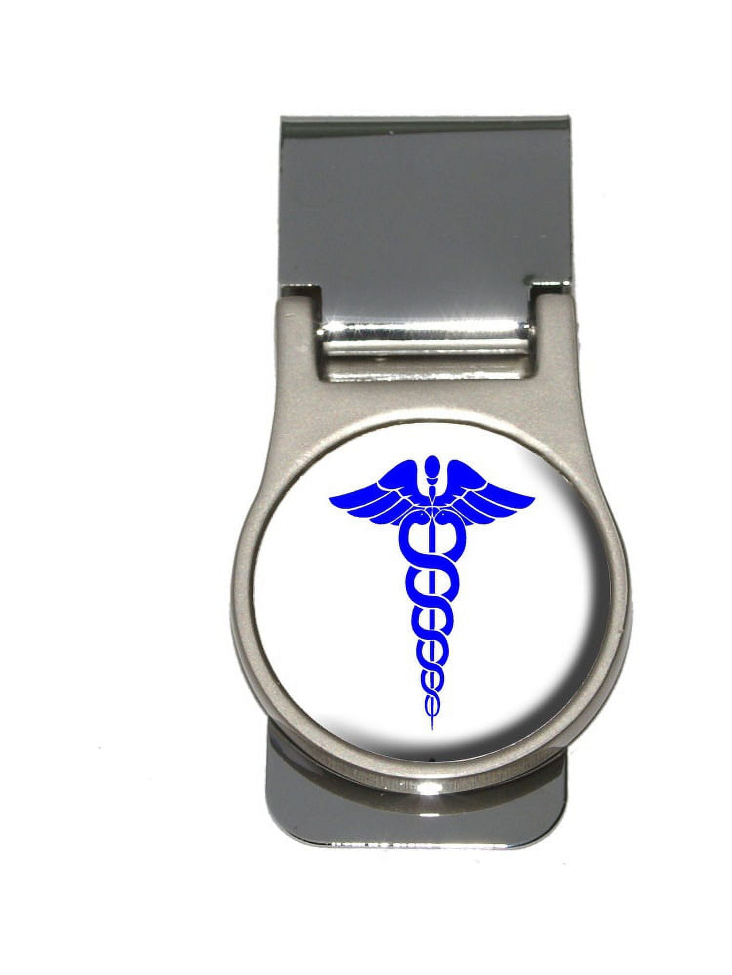 Caduceus Medical Symbol Blue - Doctor MD RN EMT Money Clip - Walmart.com