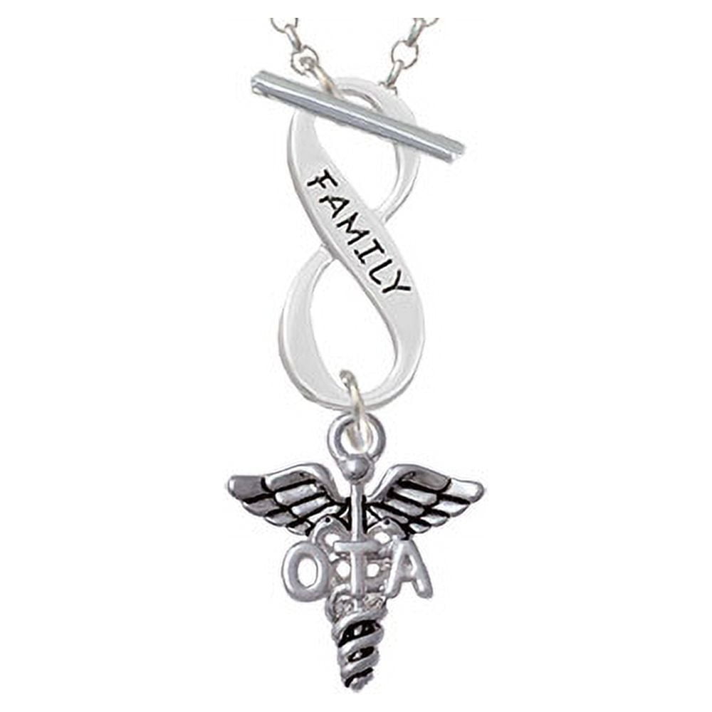 Caduceus - OTA Family Infinity Toggle Chain Necklace - Walmart.com