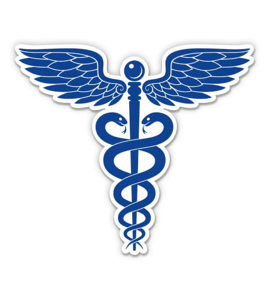 Caduceus Snake Medical EMT EMS Nurse Doctor Pharmacy - 3" Vinyl Sticker ...